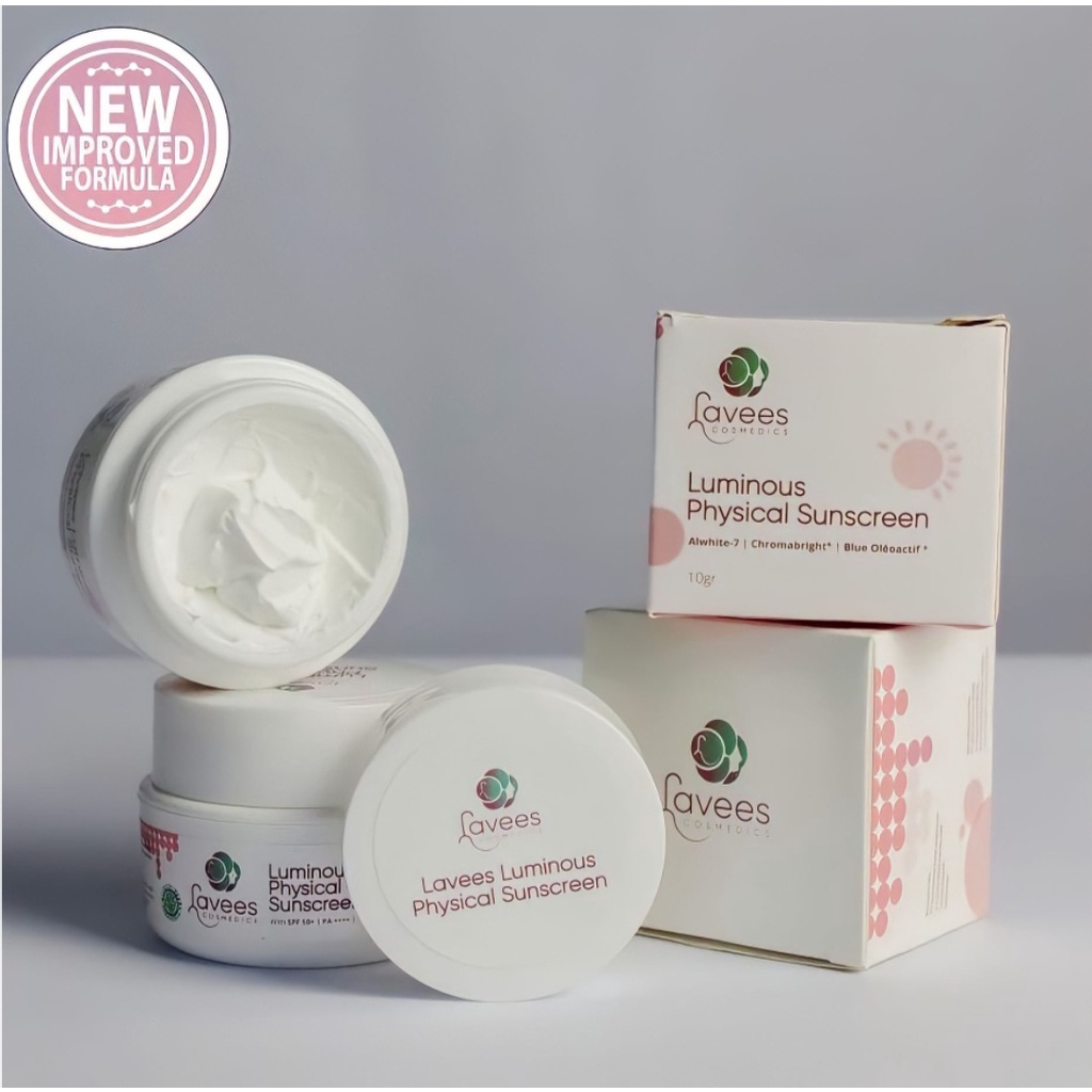 Jual Lavees Cosmedics - Luminous Physical Sunscreen with PA++++ and SPF ...