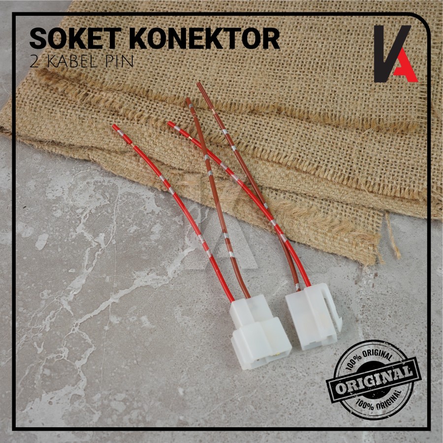 Jual Soket Konektor Kabel 2 Pin Besar / Socket Sambung Mobil Motor ...