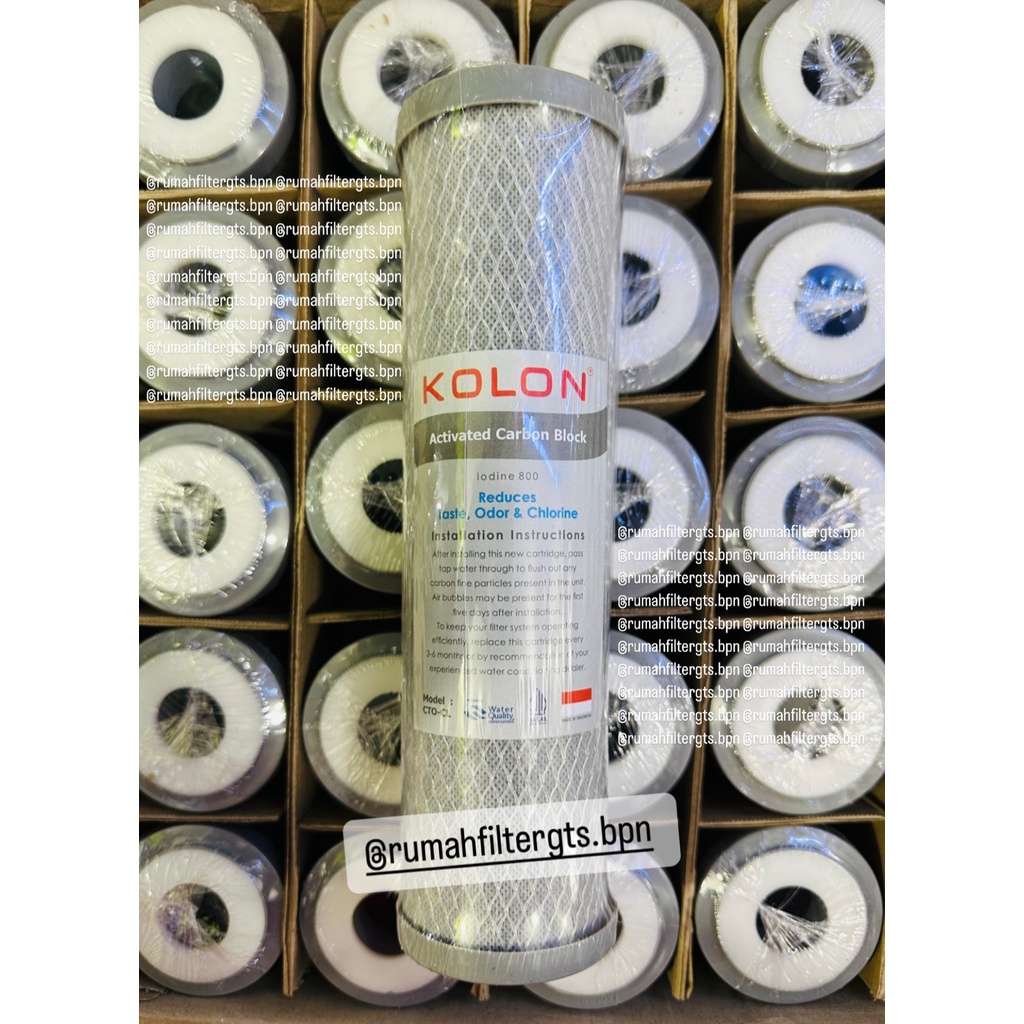 Jual Carbon Block KOLON 10" / CTO KOLON 10" / FILTER AIR (Per-PCS ...
