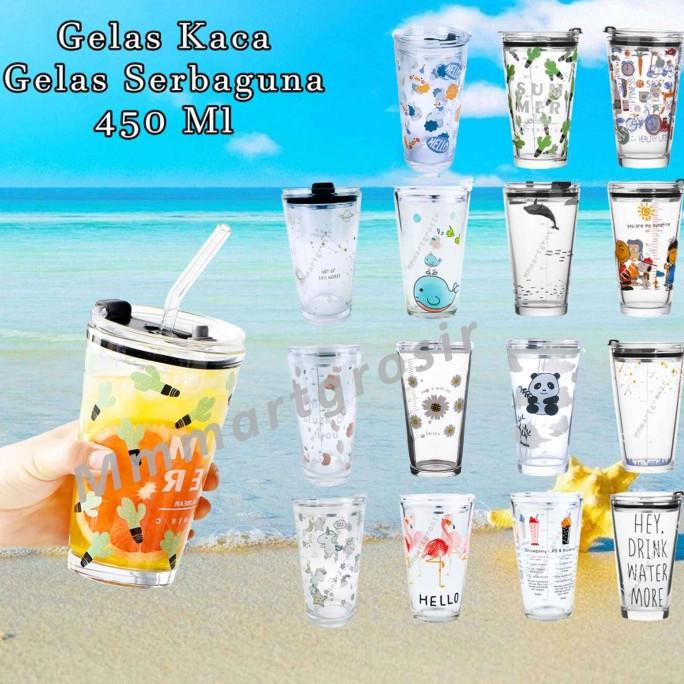 Jual Gelas susu, gelas jus, gelas air, gelas teh ,gelas ukur 450ML ...