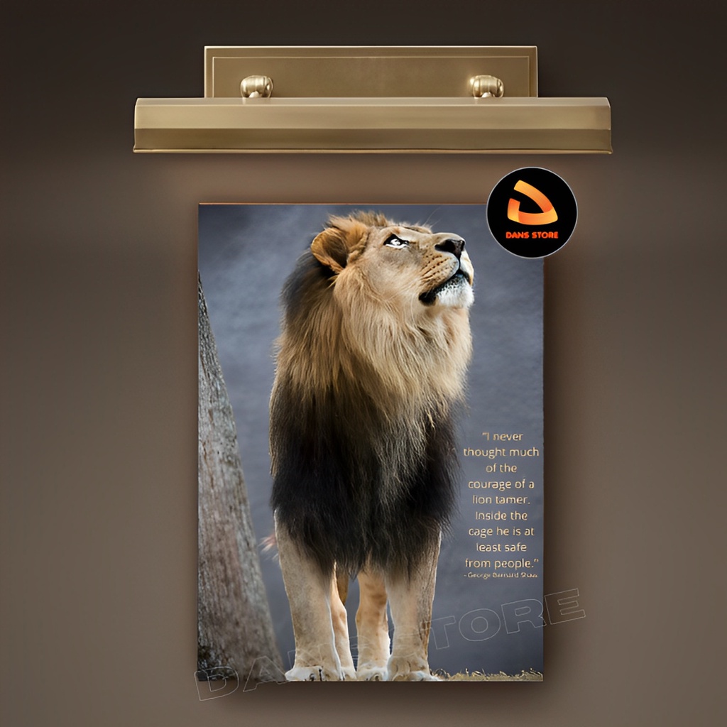 Jual Poster Singa Dan Kata Motivasi Lion Quotes Hiasan Dinding ...