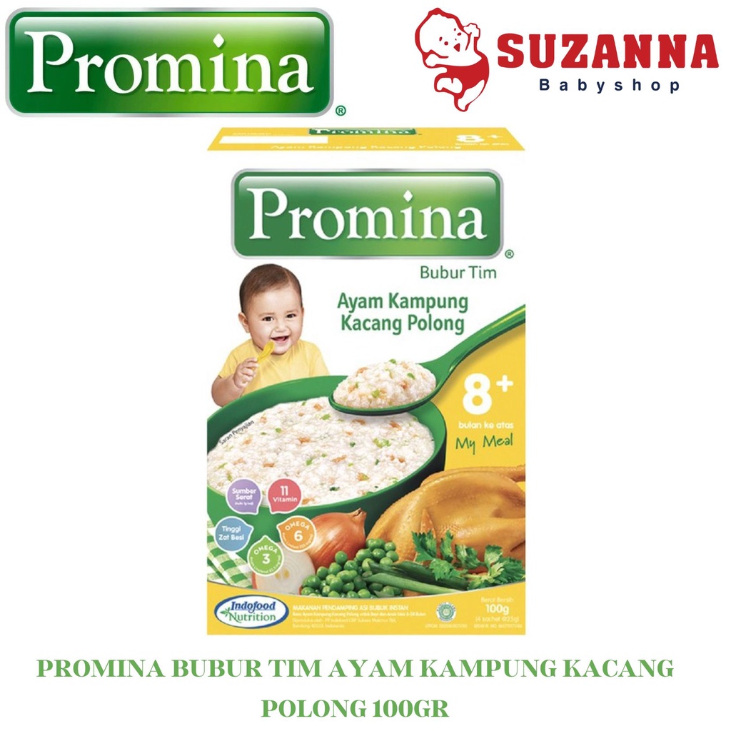 Jual PROMINA BUBUR TIM AYAM KAMPUNG KACANG POLONG 100GR | Shopee Indonesia