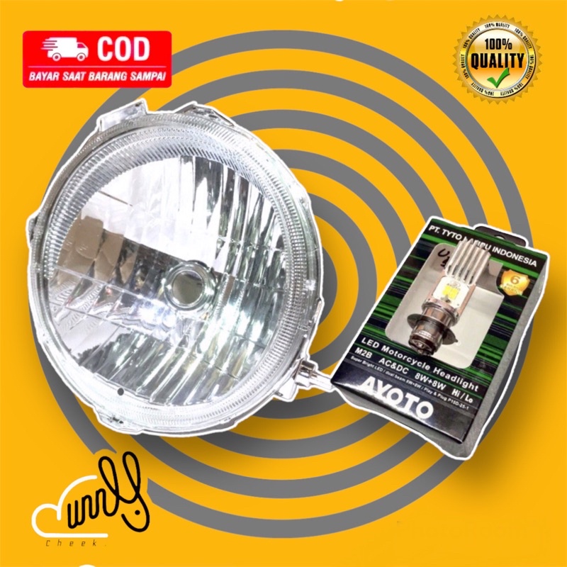 Jual Paket Reflektor lampu Depan HEADLAMP XRIDE Yamaha X-Ride Headlamp ...