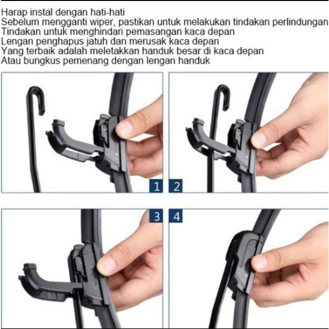 Jual Wiper Daihatsu Xenia Helios Aeroblade J - Hook - 21" & 16 ...