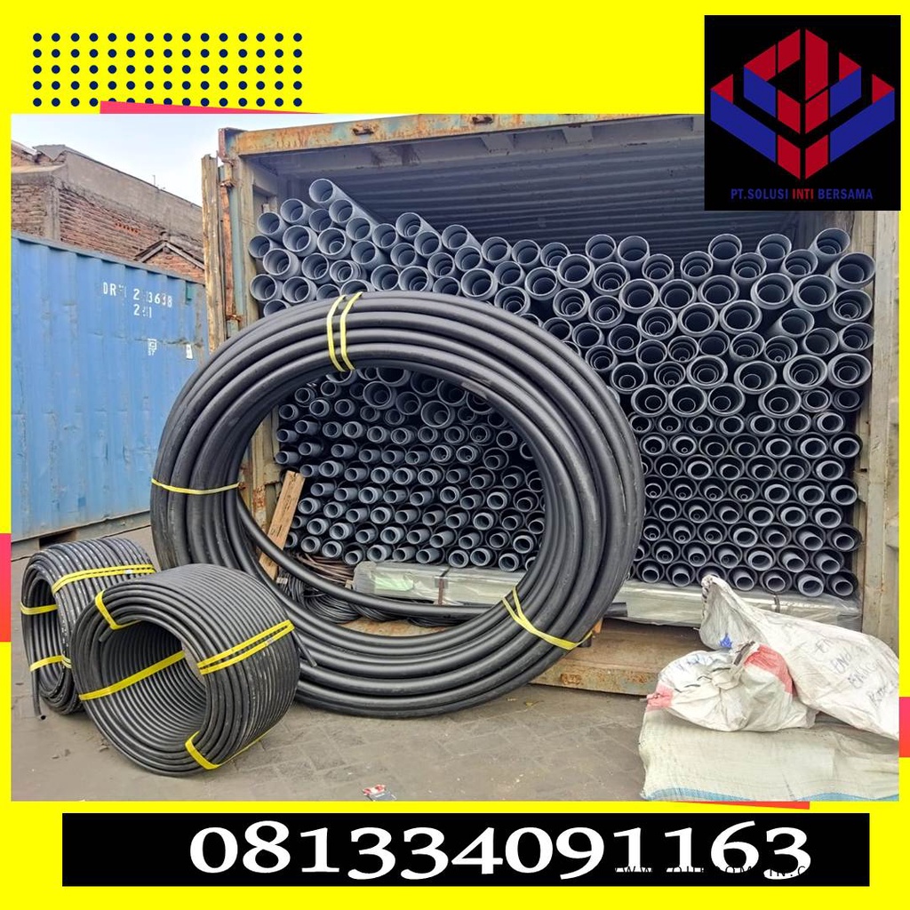 Jual Pipa HDPE Vinilon SDR 17 PN 10,SDR 11 PN 16,uk 2",3",4",6",8" 10" Ready | Shopee Indonesia