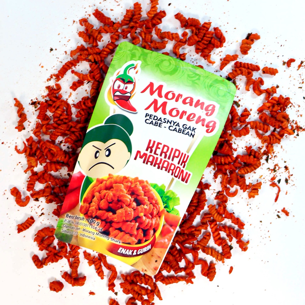Jual Makaroni Spiral Pedas Morang Moreng / Cemilan Kekinian Macaroni ...
