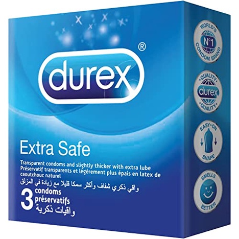 Jual KONDOM DUREX Extra Safe - Isi 3s | Shopee Indonesia