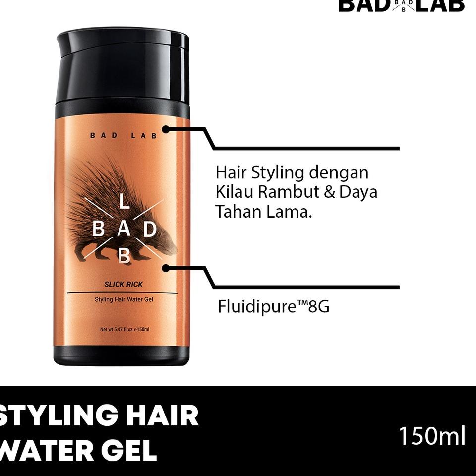 Jual Elegant--BAD LAB Slick Rick Styling Hair Water Gel 150ml | Shopee ...