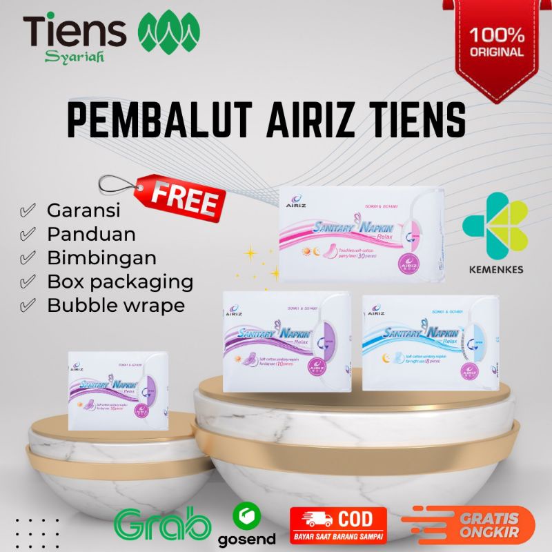 Jual Star AIRIZ TIENS PEMBALUT HERBAL SEHATAIRIS SANITARY NAPKIN ...