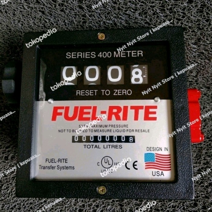 Jual Pengukur Flowmeter Solar Fuel Rite Meteran Solar Fuel Rite 4 Digit ...