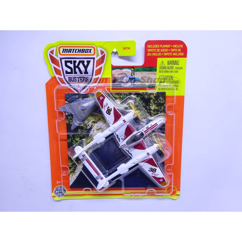 Jual Matchbox Sky Busters P-38 Lightning Putih 38 Pesawat | Shopee ...