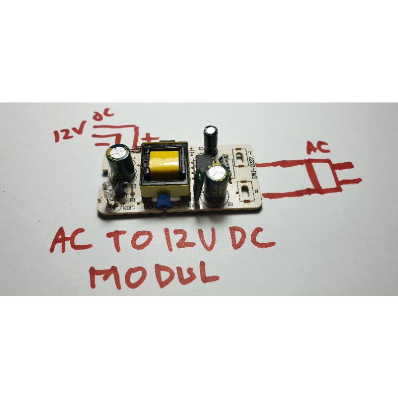 Jual MODUL AC TO DC 12V 2 AMPER ACMATIC TO DC 12V MODUL SMPS | Shopee ...