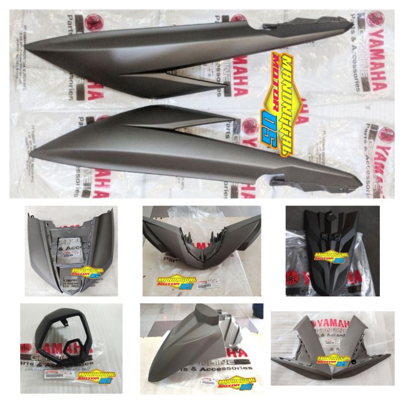 Jual Paket Full Set Body Halus Mio Soul GT 125 Bluecore Abu-abu Doff ...