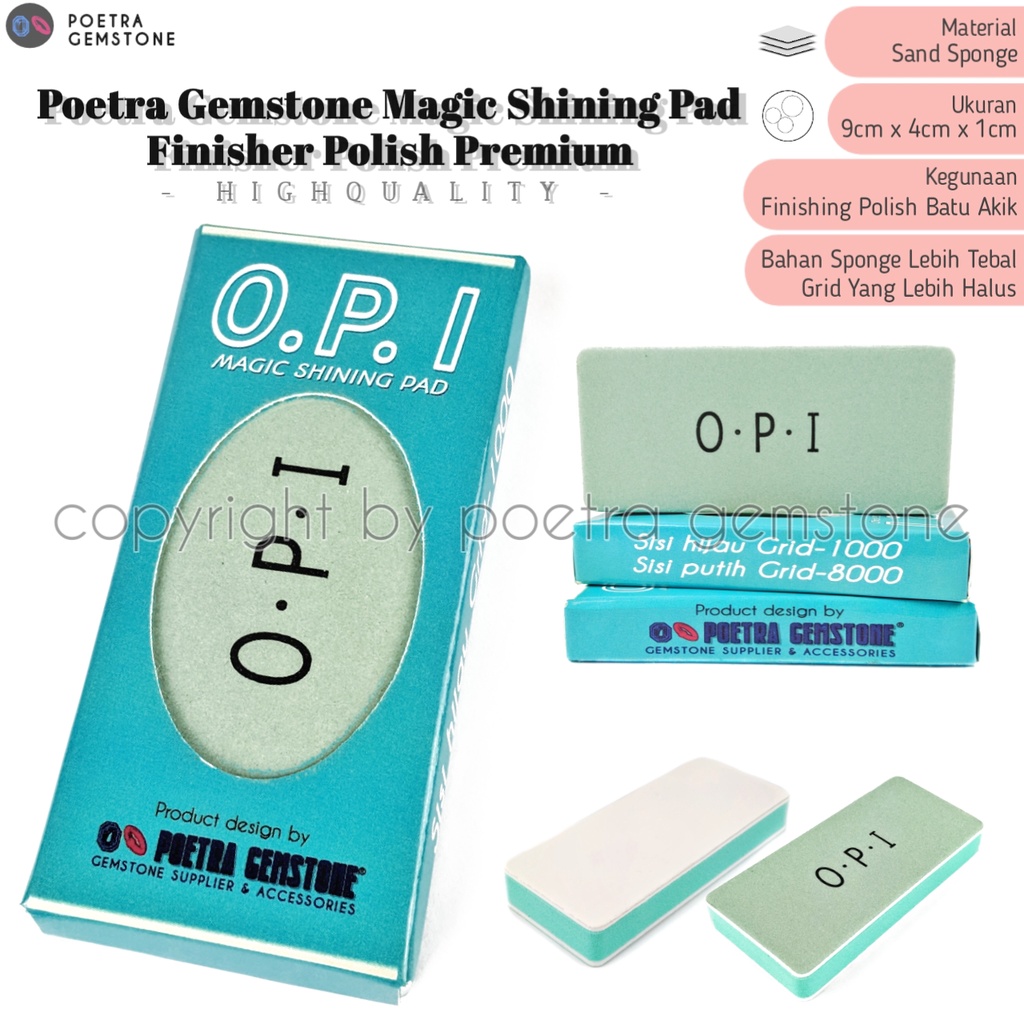Jual Magic Shining Pad Poetra Gems Stone Opi Pengkilat Batu Permata ...