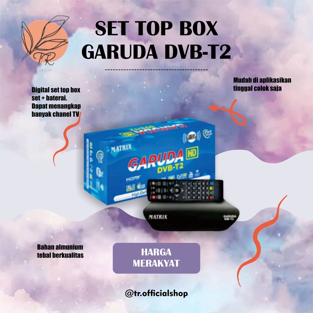 Jual [TR] STB SET TOP BOX MATRIX GARUDA TANAKA NEW EVERCROSS CBM ...