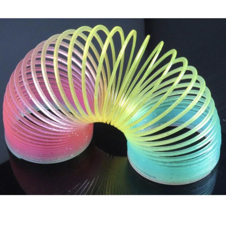 Jual SLINKY SPRING TOYS RAINBOW COLOR / mainan anak per fidget warna ...