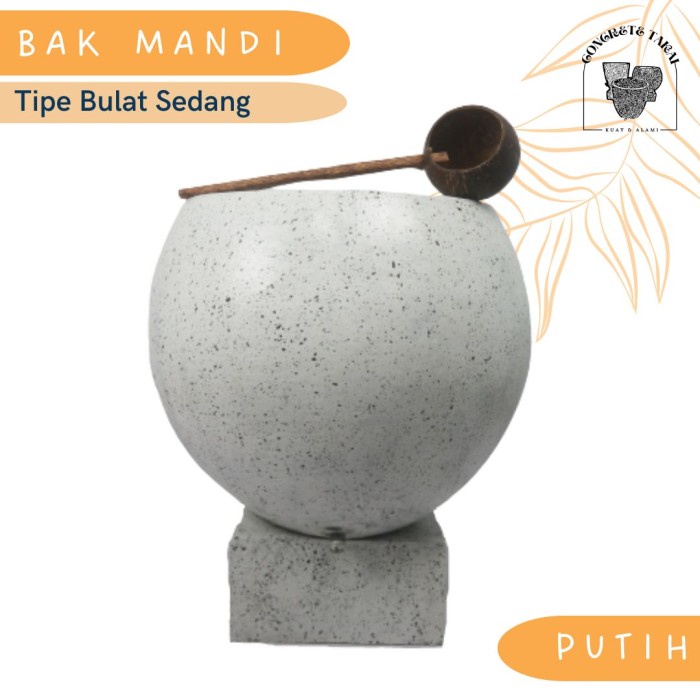 Jual Bak Bak Mandi Bulat Model Terazzo Bak Air Bulat Model Teraso ...