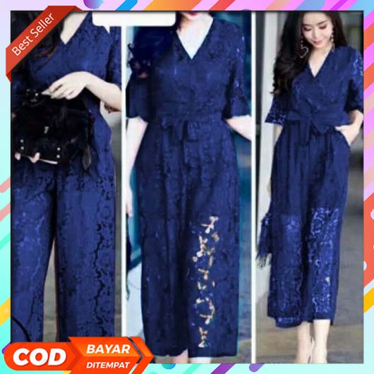 Jual Jumpsuit Wanita Korean Style Pendek Jeans Terbaru 2022 Overall Remaja Viral Tik Tok Ibu ...