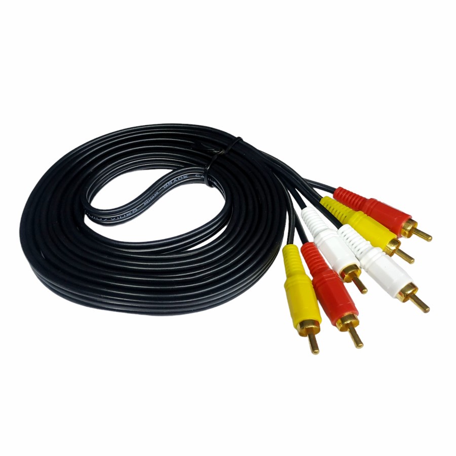 Jual kabel rca 3 in 3 receiver premium - Kabel set top box - kabel rca ...