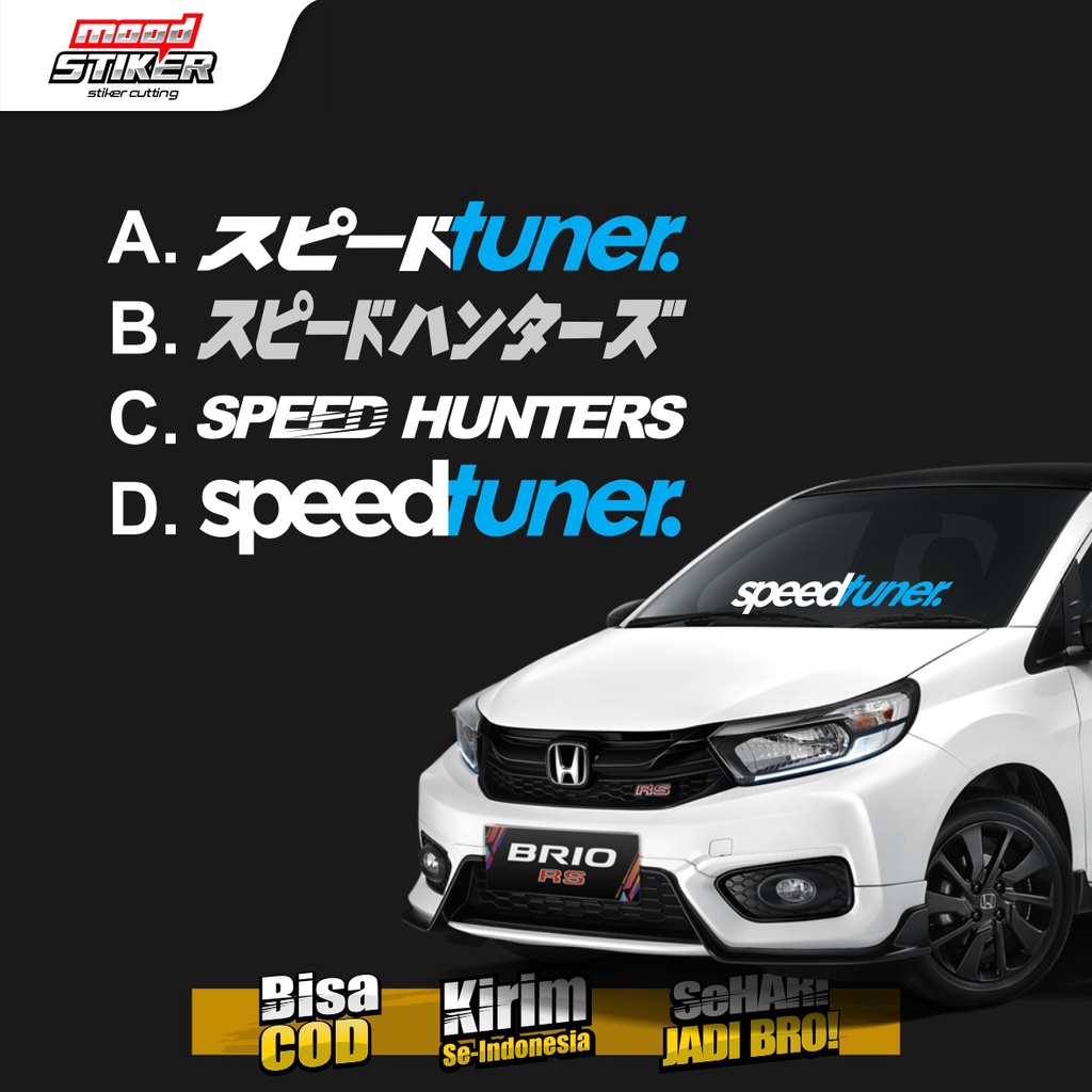Jual Stiker Cutting Speed Tuner Speed Hunter Untuk Mobil | Shopee Indonesia