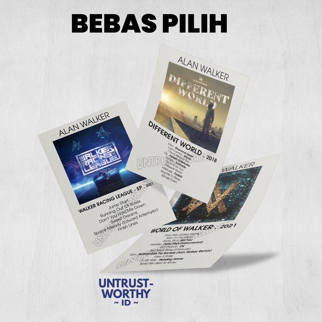 Jual Poster Alan Walker Album dan EP Ukuran A5 (4-5pcs) | Shopee Indonesia