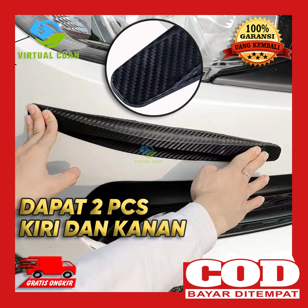 Jual Bumper Guard Carbon Pelindung Bemper Mobil Set 2 pcs Pelindung ...