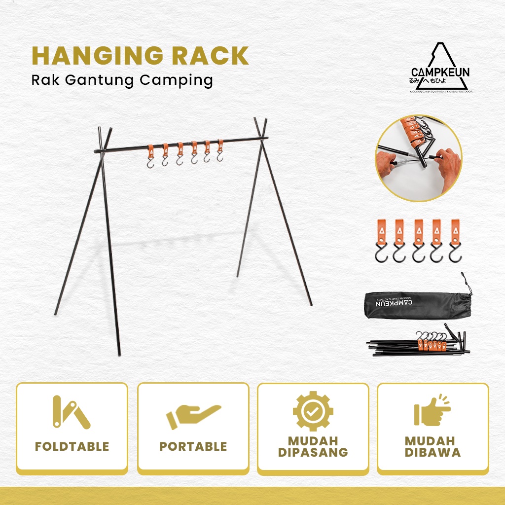 Jual Hanging rak Campkeun - rak gantung camping - Tripod hanging rak ...