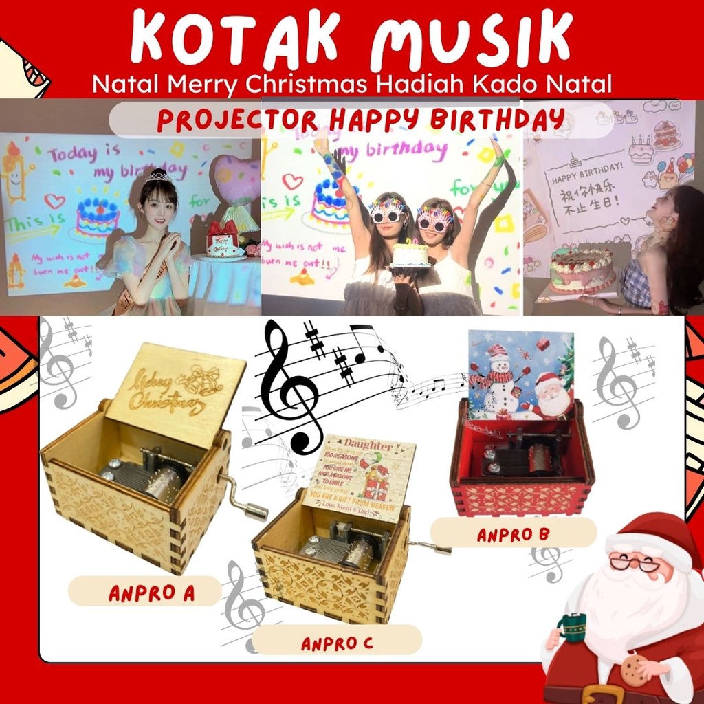 Jual Happy Birthday Projection Proyektor Mini Ulang Tahun Happy ...