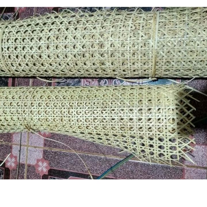 Jual WER-70 ANYAMAN ROTAN LEMBARAN MOTIF BULAT ALAMI [ZKY] | Shopee ...