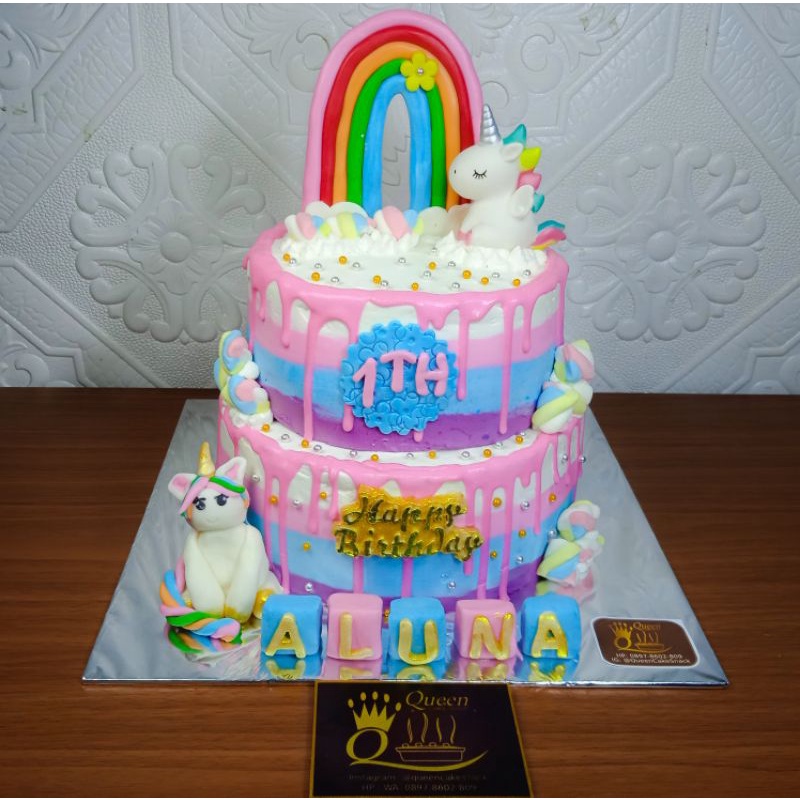 Jual Kue Ulang Tahun Unicorn 2 Tingkat | Shopee Indonesia