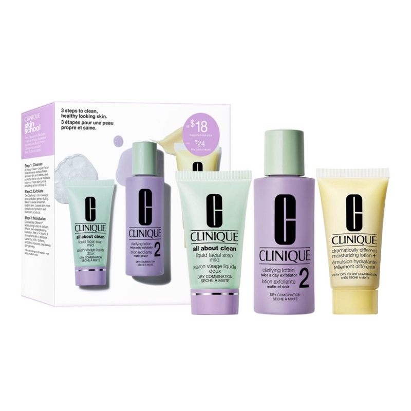 Jual CLINIQUE - 3 Step to Healthy Looking Skin Set - CLINIQUE Set ...