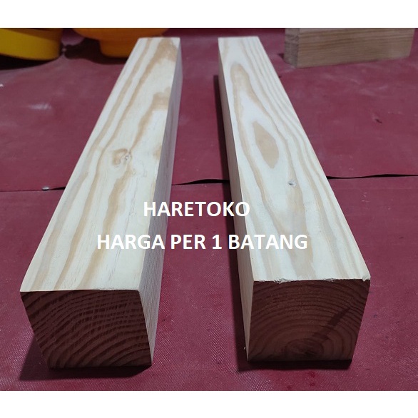 Jual BALOK KAYU, BALOK JATI BELANDA 70X8X8CM SUDAH DIAMPLAS HALUS ...
