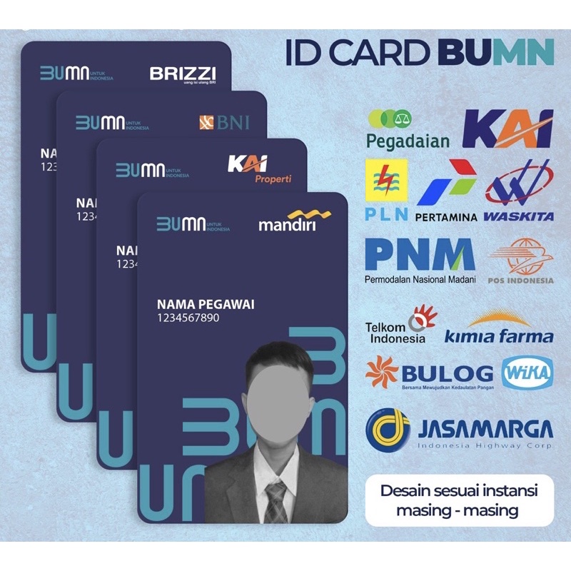 Jual ( COD ) KARTU ID CARD / Name tag kerja | Shopee Indonesia