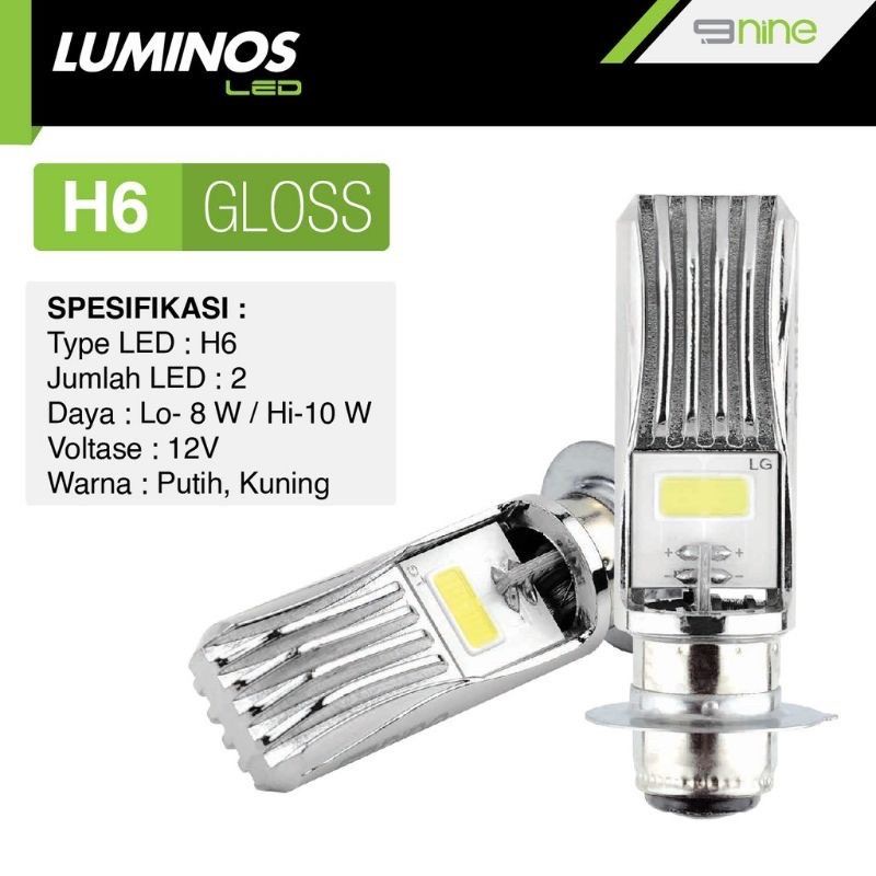 Jual LAMPU DEPAN LED LUMINOS H6 KAKI 1 - LUMINOS ECO9- ALL MOTOR BEBEK & MATIC | Shopee Indonesia