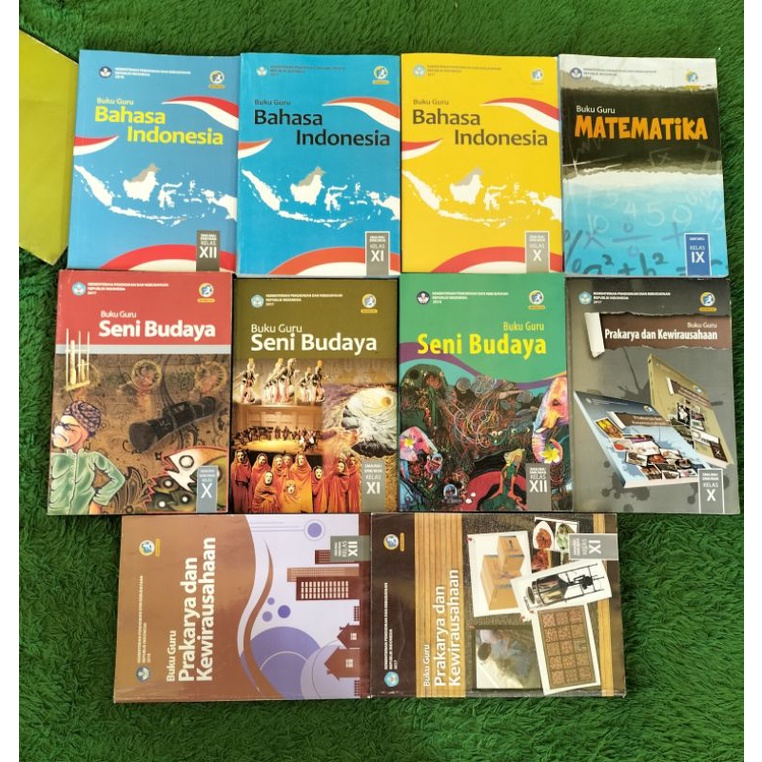 Jual ORIGINAL BUKU GURU BAHASA INDONESIA PRAKARYA DAN KEWIRAUSAHAAN MATEMATIKA SENI BUDAYA ILMU ...