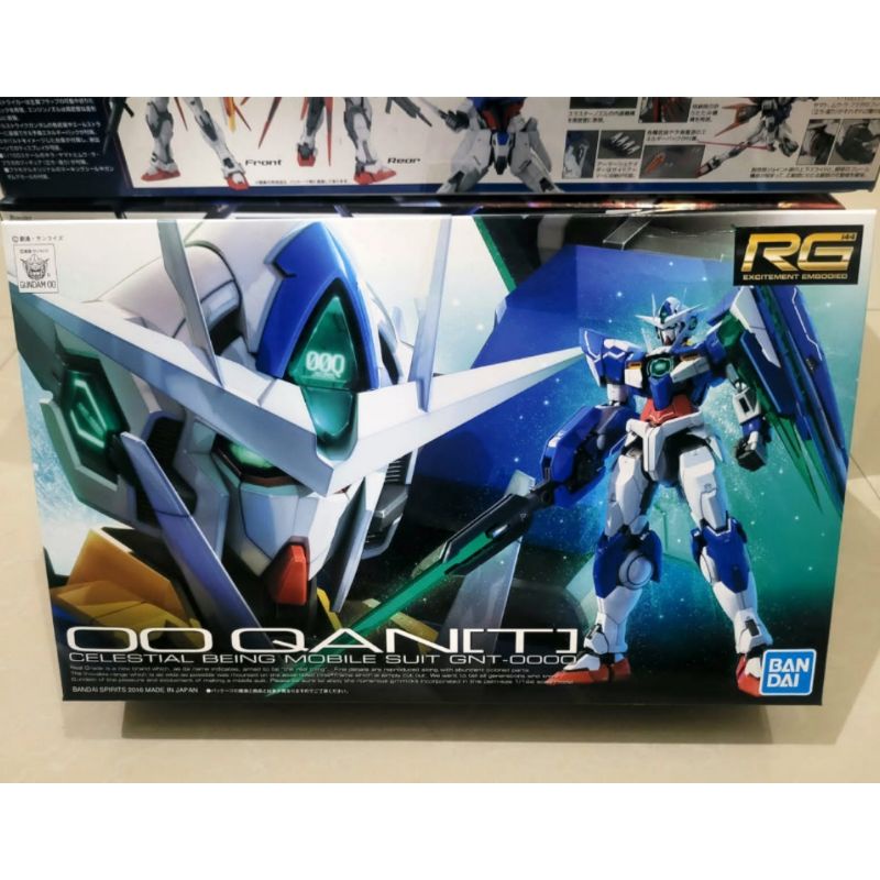 Jual Gundam RG 1/144 Gundam OO QANT Gundam 00 QAN[T] Bandai Namco ...
