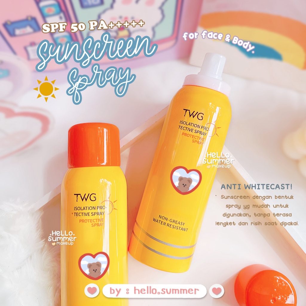 Jual Sunscreen Sun Protection Spray SPF 50 PA+ Face & Body 150ml ...