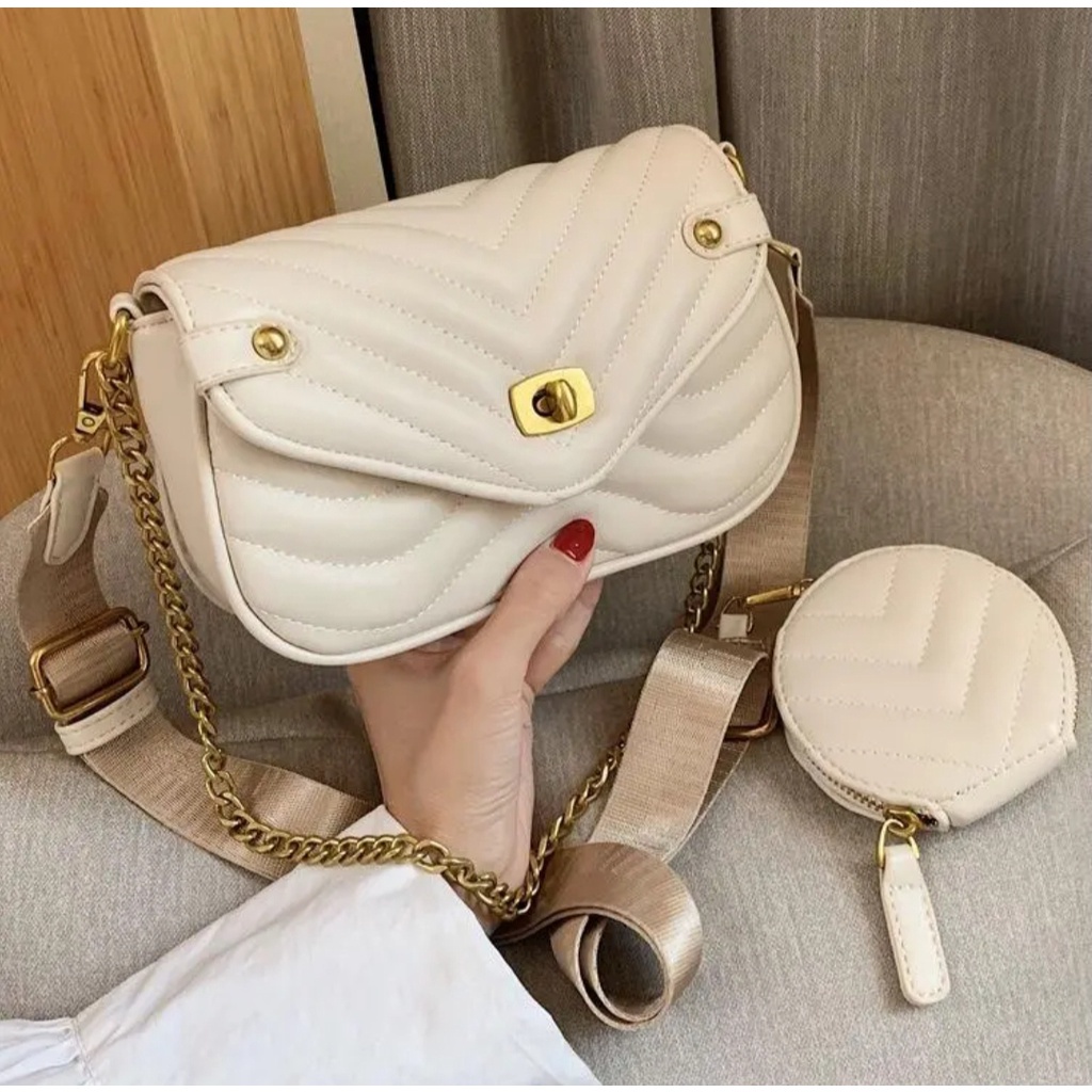 Jual {BISA COD} TAS WANITA SELEMPANG SLING BAG SHOULDER BAG KONDANGAN TERBARU PREMIUM | Shopee ...