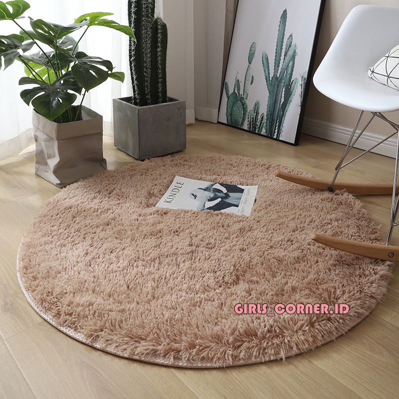Jual KARPET BULAT MEWAH KARPET BULU KAMAR TIDUR /RUANG TAMU /ALAS TIDAK ...