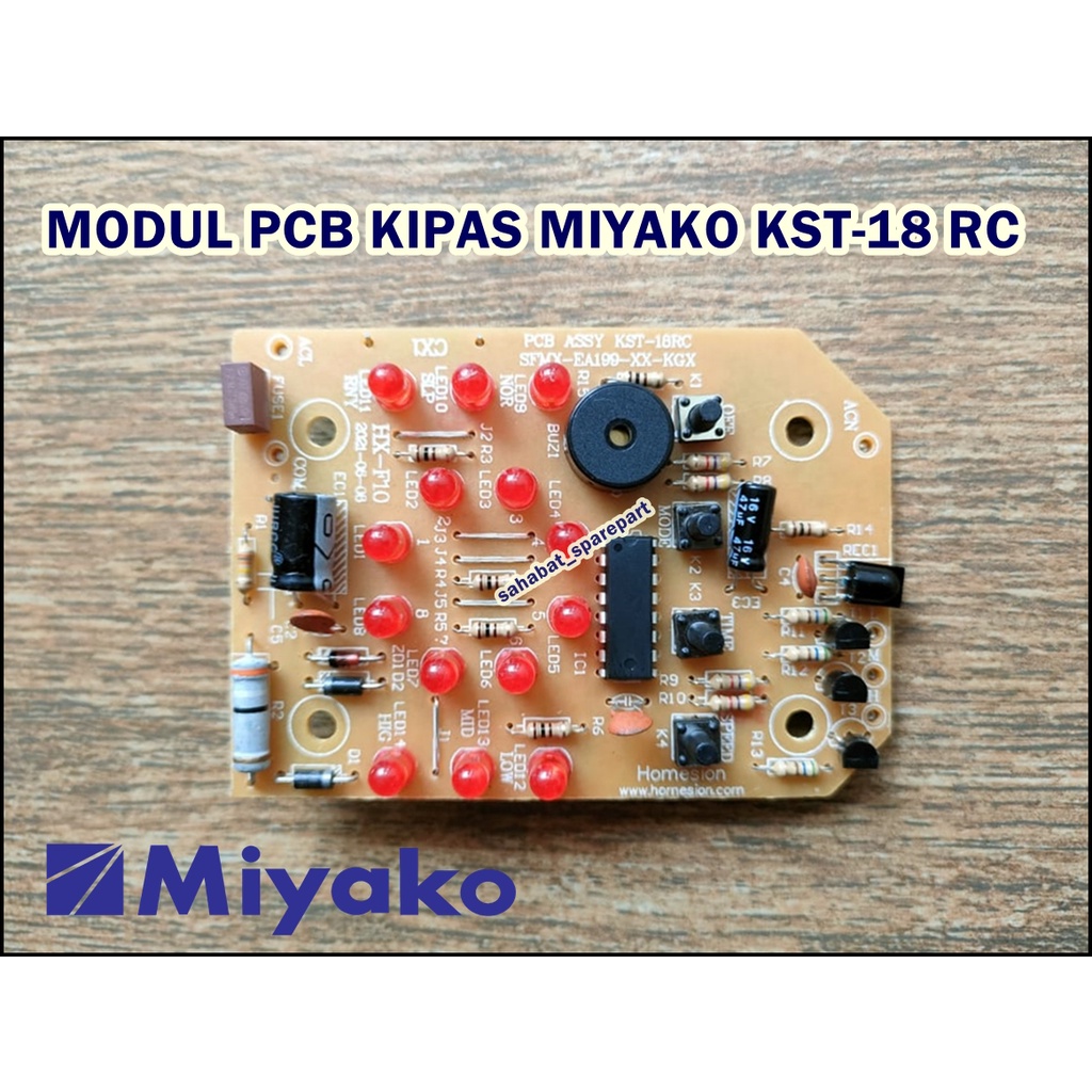 Jual MODUL PCB KIPAS ANGIN MIYAKO KST-18 RC ORIGINAL | Shopee Indonesia