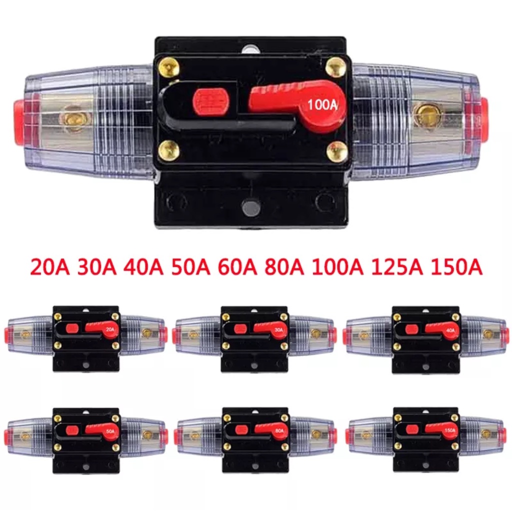 Jual Circuit Breaker Resettable Mini Sekering Audio Solar Panel 12V-24V ...