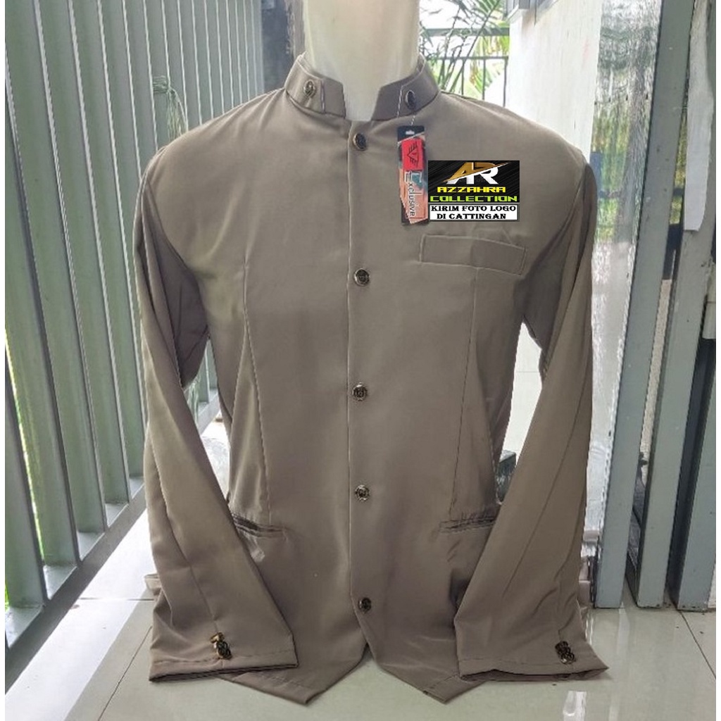 Jual JAS FREE BORDIR LOGO / KOKO MODEL TERBARU PAKAIAN MUSLIM PRIA ...