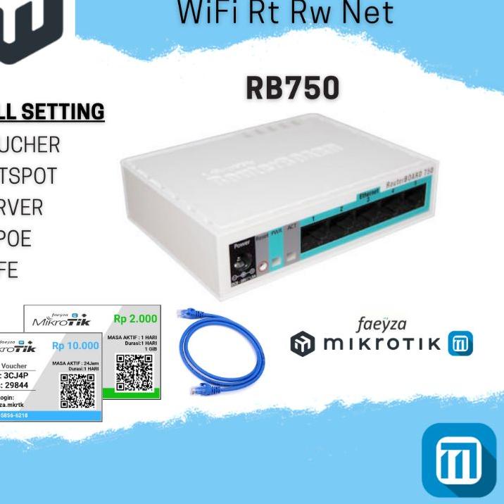 Jual Menarik Mikrotik Rb750 Full Setting Hotspot Pppoe Rt Rw Net