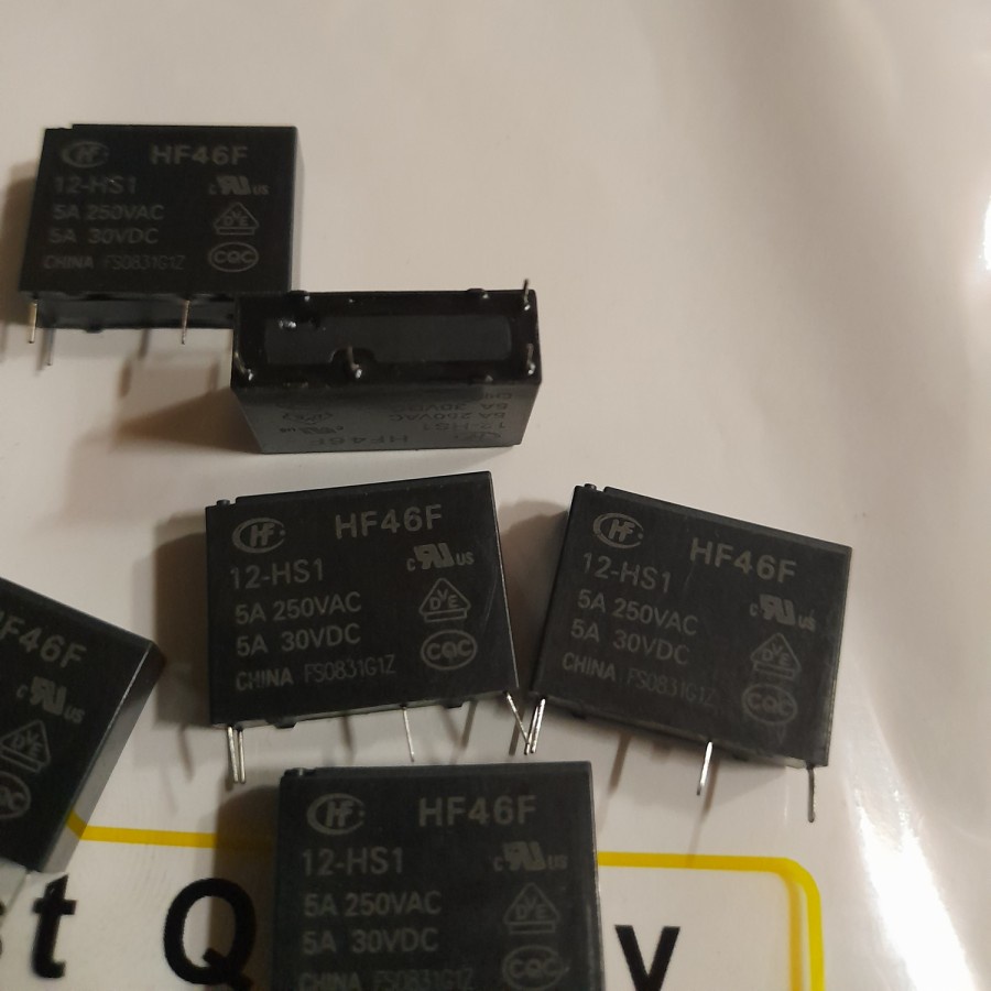 Jual Relay PCB kulkas HF46F 12-HSI 5A 250VAC 5A 30VDC | Shopee Indonesia