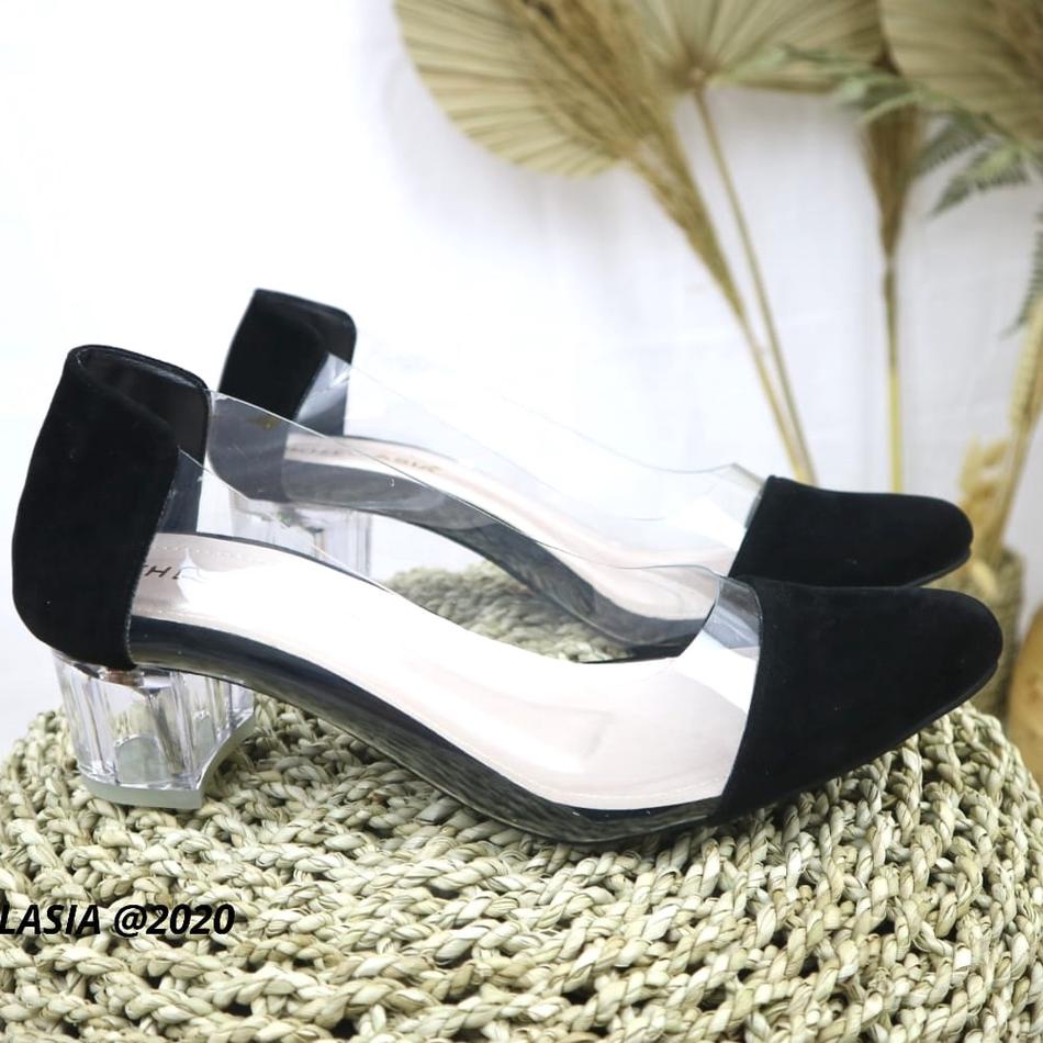 Jual Murah Banget Sepatu Heels Wanita Big Sale Hak Kaca Devia HT88 ...