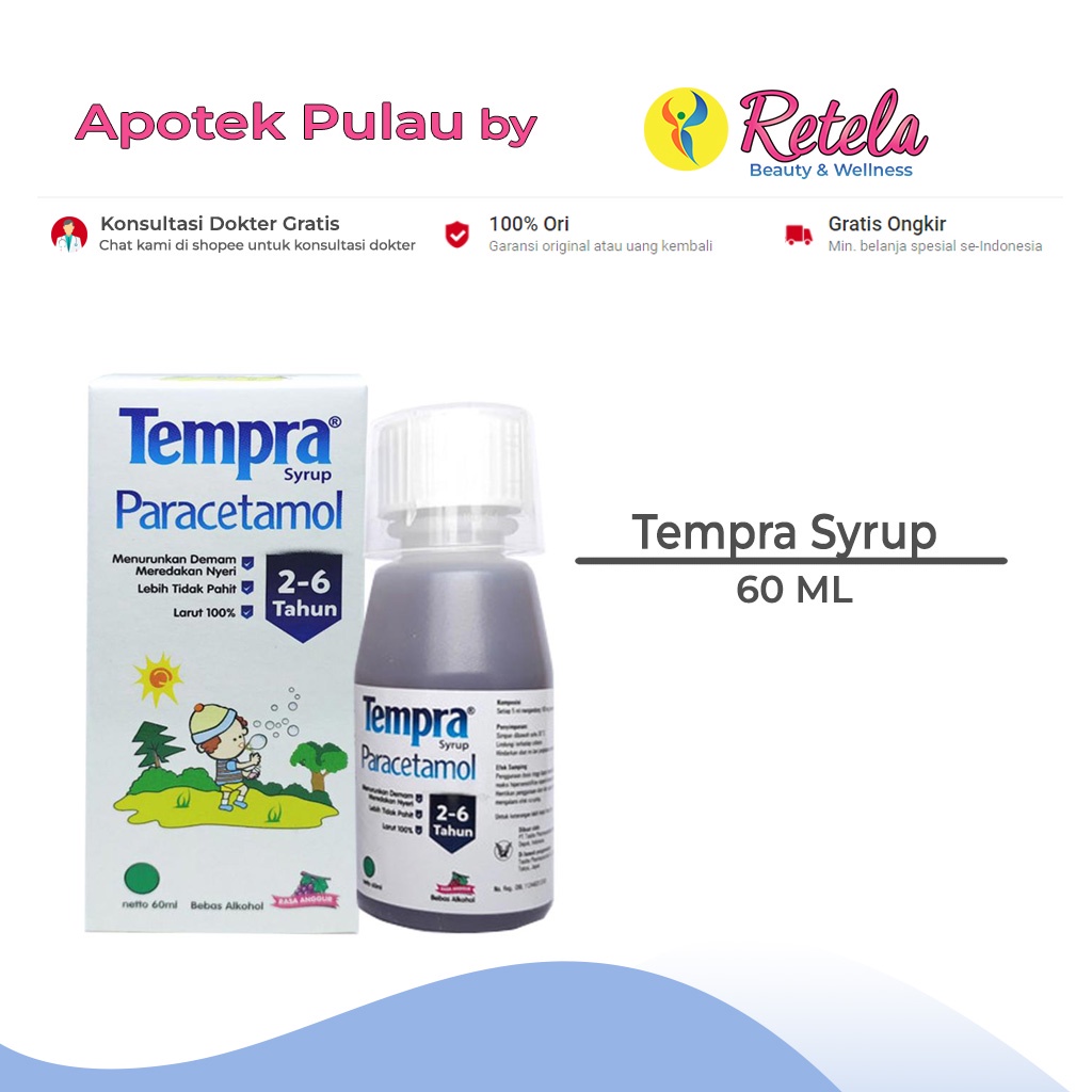 Jual TEMPRA SYRUP 60ML | Shopee Indonesia