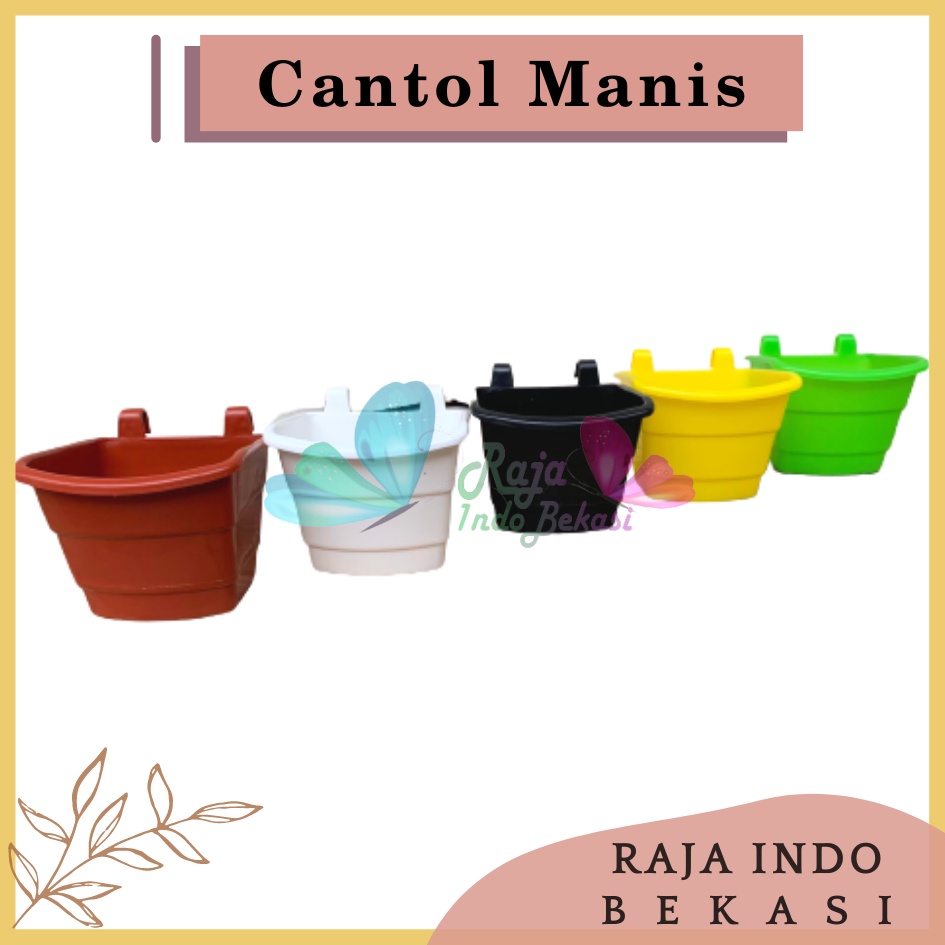 Jual Pot DINDING CANTOL TEMPEL TIP Putih Hitam - Pot Dinding Tempel ...