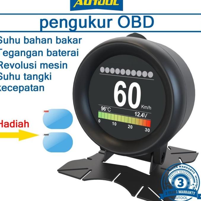 Jual Autool X60 Obd2 Head-Up Display Hud, Speedometer, Tekanan ...