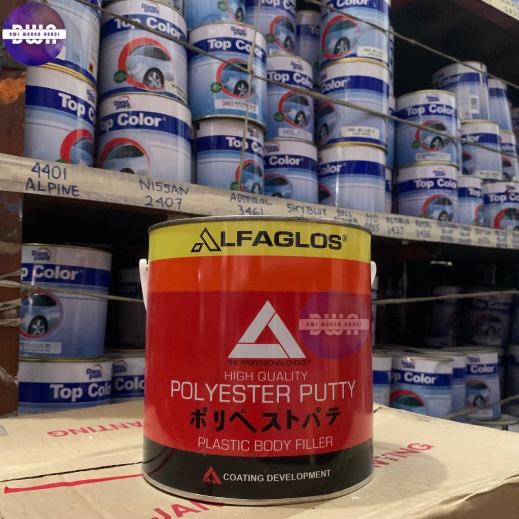 Jual DEMPUL ALFAGLOS POLYESTER PUTTY 3KG | Shopee Indonesia