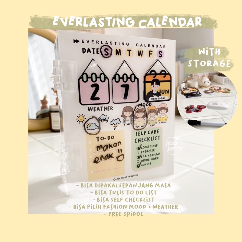 Jual EVERLASTING CALENDAR / KALENDER ABADI | Shopee Indonesia